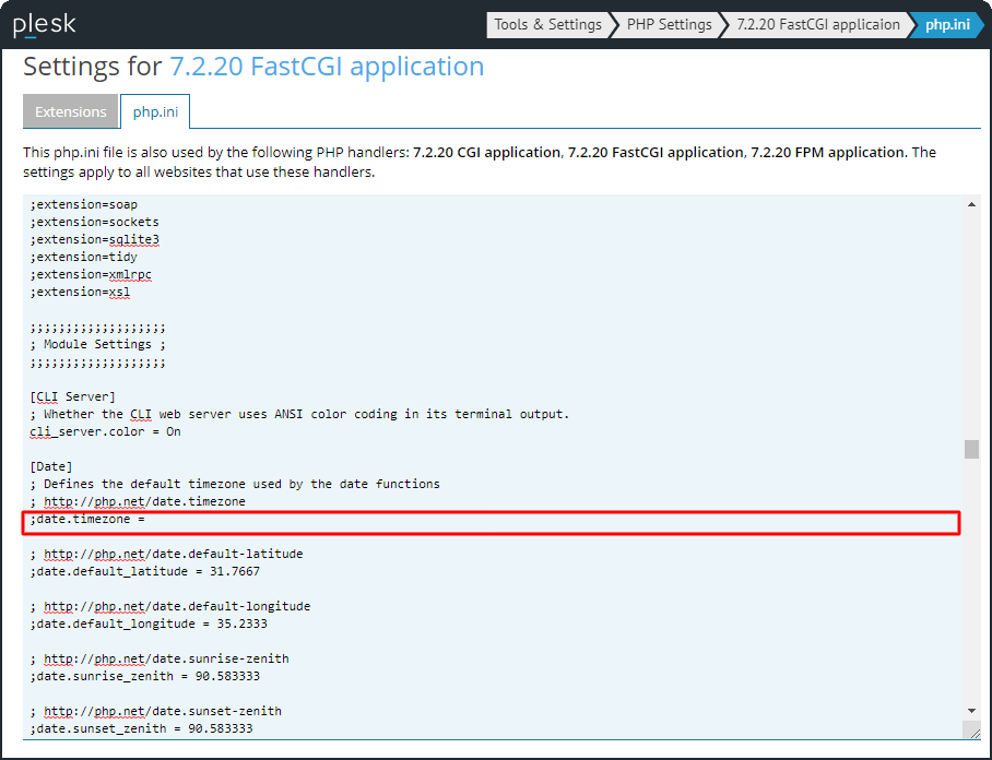 How To Change Date timezone Parameter For PHP Support Cases From