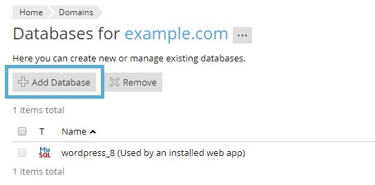 How To Add An Existing Database To Plesk From The Remote Mysqlmariadb Server To A Subscription