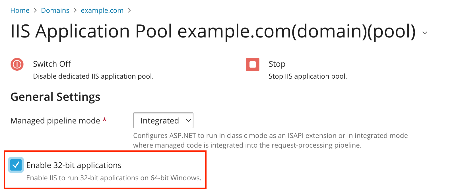 ASP.NET website hosted in Plesk does not load with a 500 error: The ...