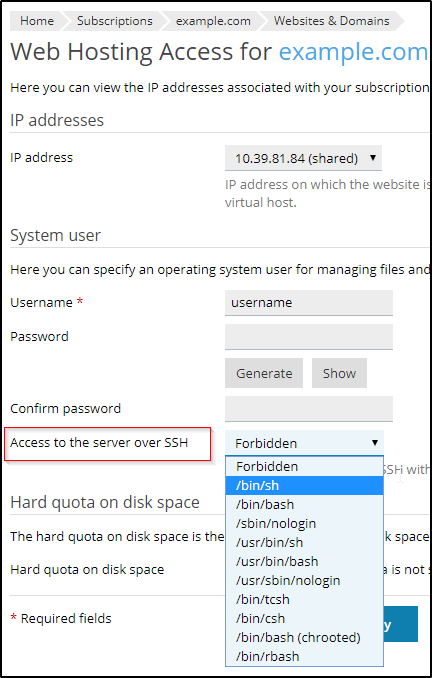 Unable to connect to Plesk via SFTP: Authentication failed: Failed to connect to system bus ...