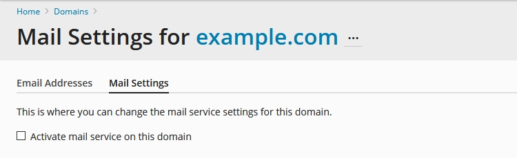 How to configure a domain to use an external mail server – Plesk